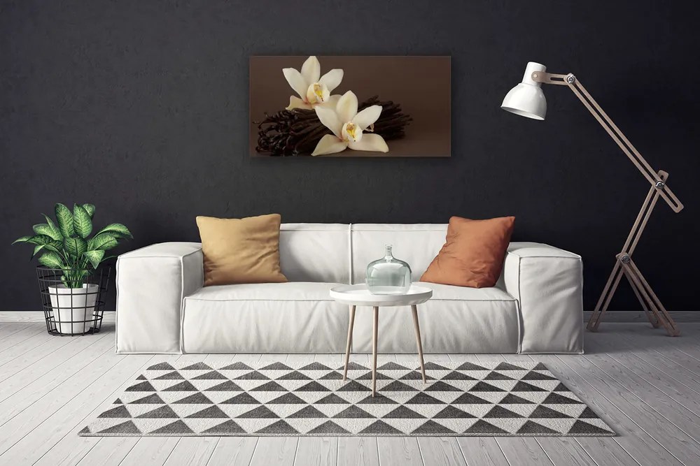 Obraz na plátně Květy Vanilky do Kuchyně 100x50 cm