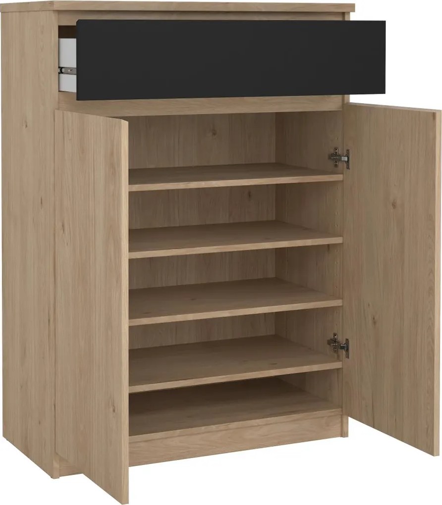 FALCO Botník Simplicity 209 jackson hickory/černý mat