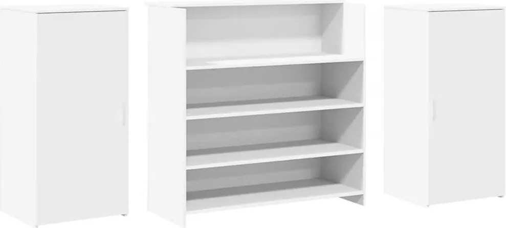 Recepční stůl bílý 200 x 50 x 103,5 cm, z umělého dřeva 3324178