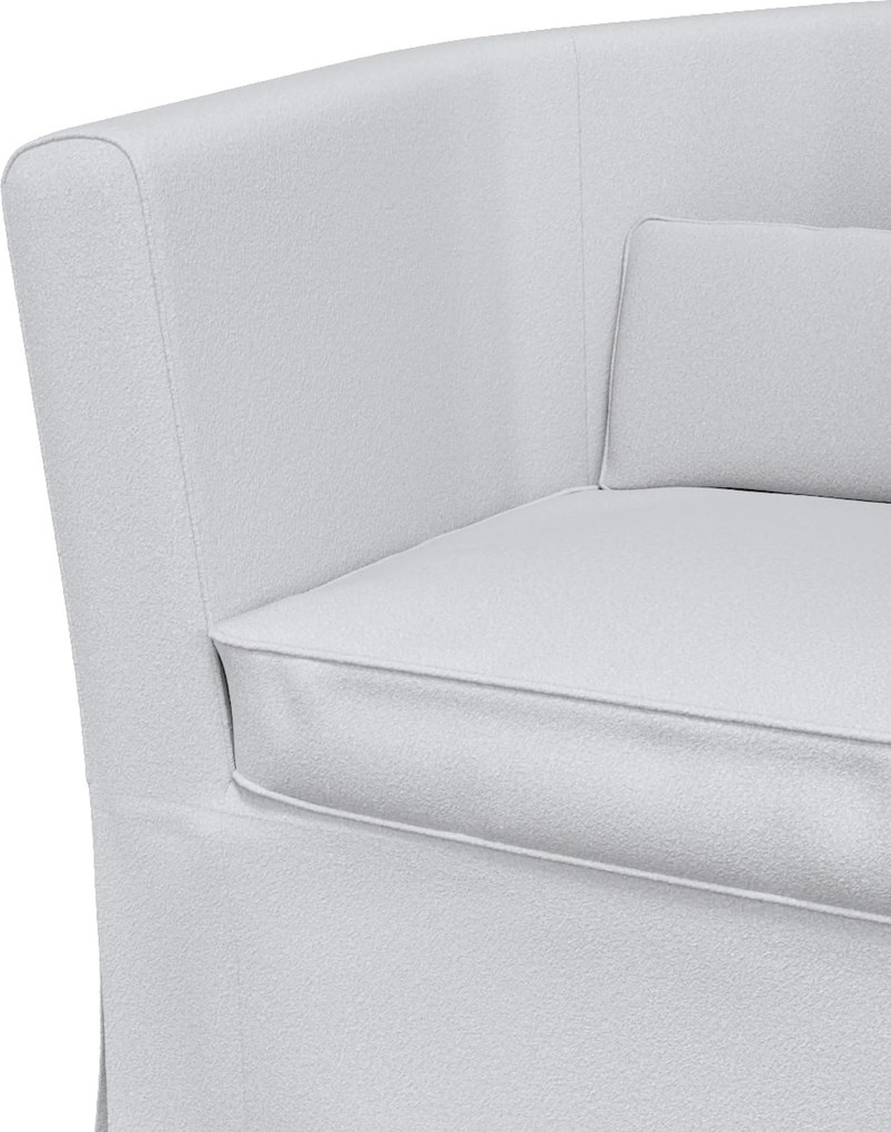 Potah na křeslo IKEA Ektorp Tullsta barva bílá látka pletený vzor