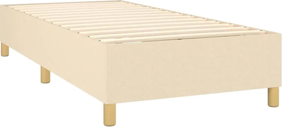Box spring postel s matrací krémová 100 x 200 cm textil 3132294