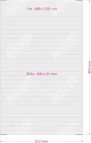 ACCEPT Hlavní orientační tabule ACS 001 (612 x 993 mm) - stříbrná tabule