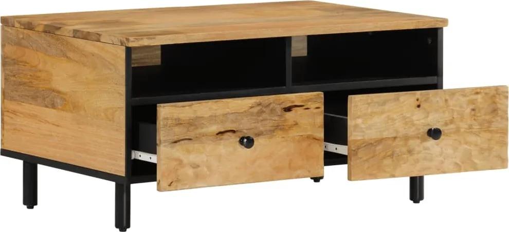 vidaXL Konferenční stolek 80x54x40 cm masivní mangovníkové dřevo [356904] Barva: Černá