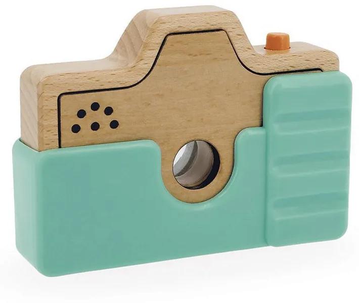 Janod Dětský dřevěný fotoaparát se zvukem a světlem