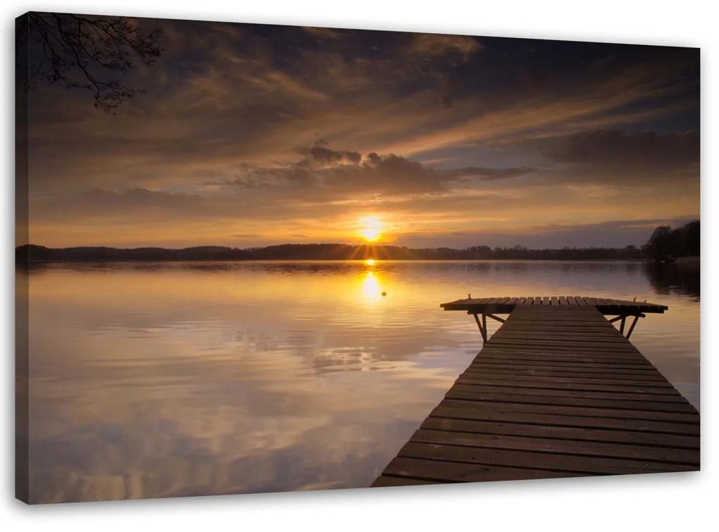 Gario Obraz na plátně Plošina na jezeře Rozměry: 60 x 40 cm