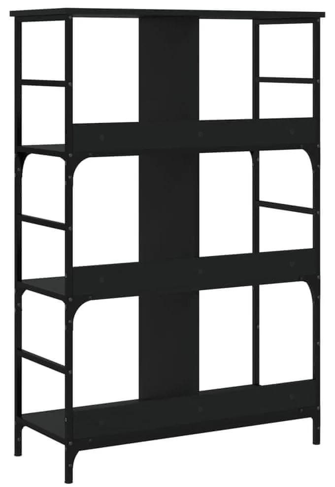 Petromila Knihovna černá 78,5 x 33 x 117,5 cm kompozitní dřevo
