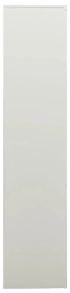 Uzamykatelná skříň světle šedá 90 x 40 x 180 cm ocel - Default Title