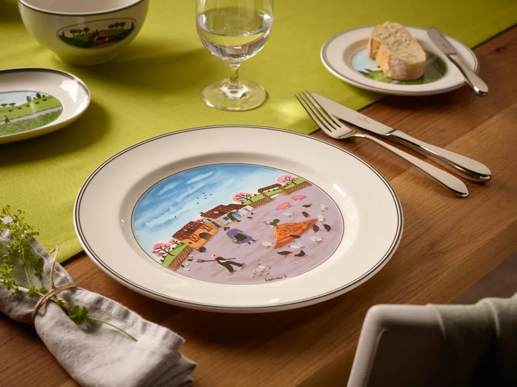 Villeroy&Boch Villeroy & Boch Design Naif jídelní talíř slepičí dvorek 27,1 cm