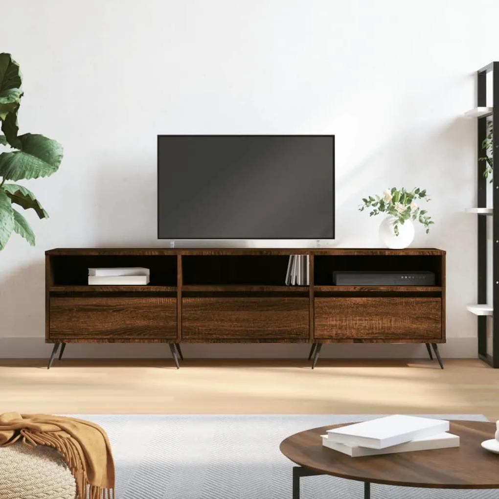 vidaXL TV skříňka 150 x 30 x 44,5 cm kompozitní dřevo [831253] Barva: Černá