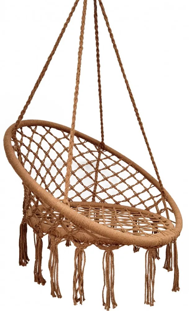 Závěsný Boho Hammock hnědý