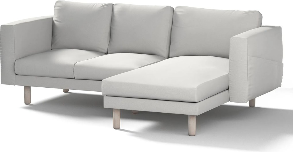 Potah na pohovku IKEA Norsborg 3-místná se šezlongem barva šedá látka pletený vzor
