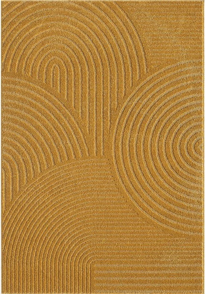 Okrově žlutý koberec 120x170 cm Whirl – ESTE