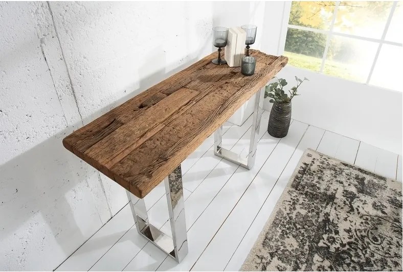 INV Konzolový stolek Bamba 120cm recyklované teakové dřevo