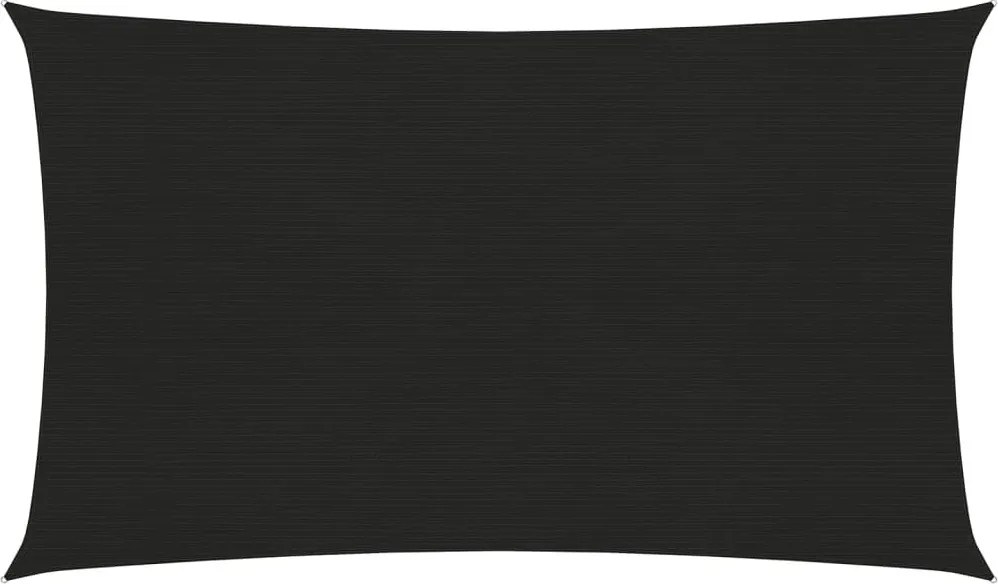 vidaXL Stínící plachta 160 g/m² 3 x 6 m HDPE [311625] Barva: Černá