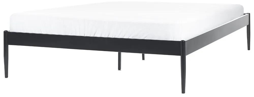 Kovová postel 160 x 200 cm černá VAURS Beliani