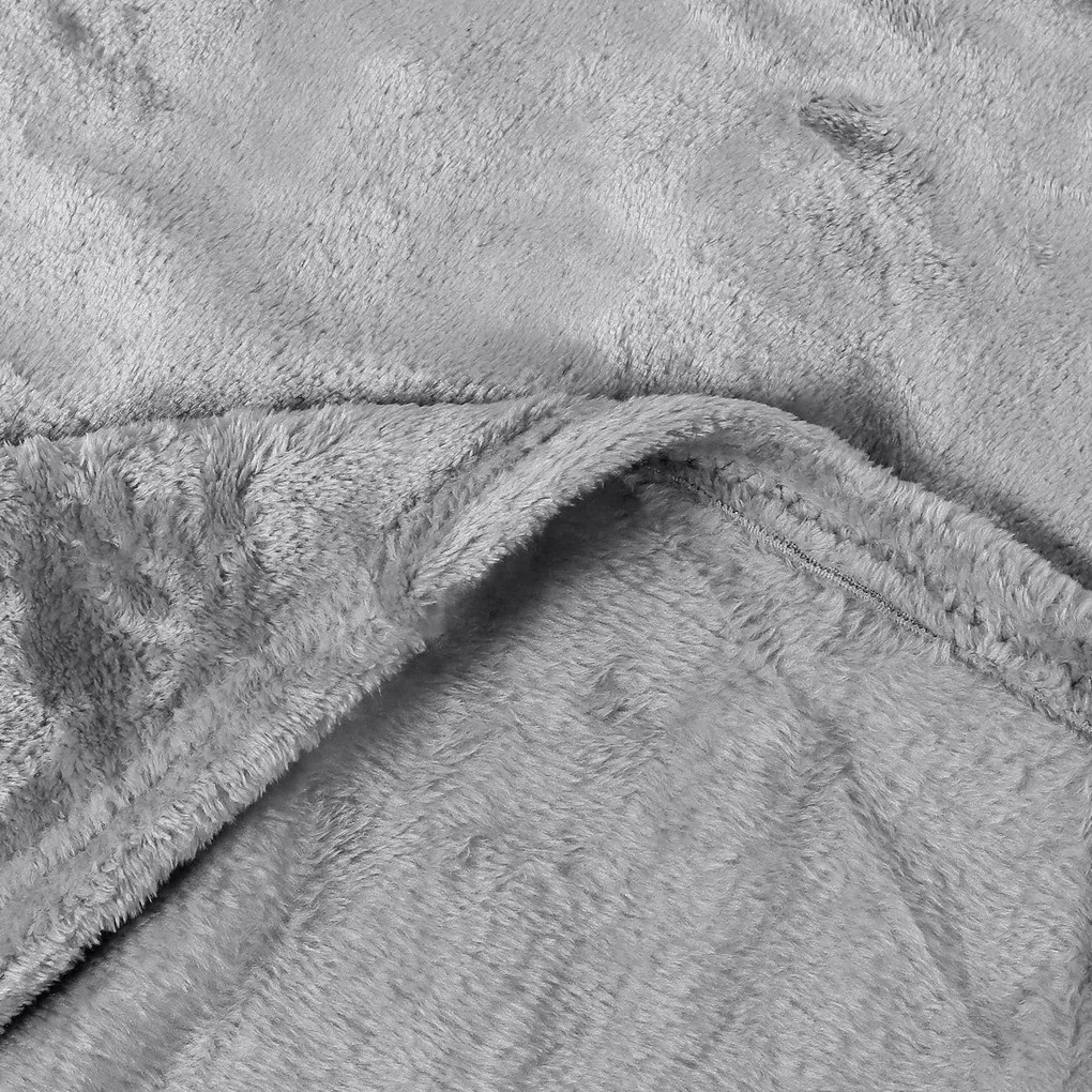 Goldea kvalitní deka z mikrovlákna - šedá 150 x 200 cm