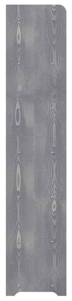 Botník šedý 90x24x117 cm kompozitní dřevo - Default Title