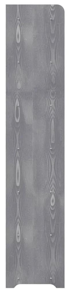 Botník šedý 90x24x117 cm kompozitní dřevo