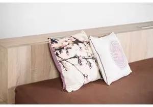 AHORN Dvoulůžková postel Tropea s úložným boxem za hlavou ROZMĚR: 180 x 200 cm