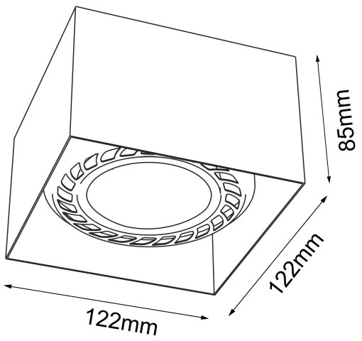 Brosline 1267 - Bodové svítidlo CAGE 1xGU10/18W/230V černá