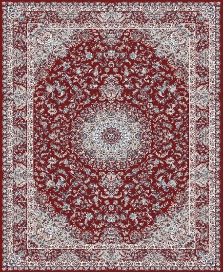 BE Koberec Jasmin 9871 RED - červený obdélníkový Rozměr: 80x150 cm