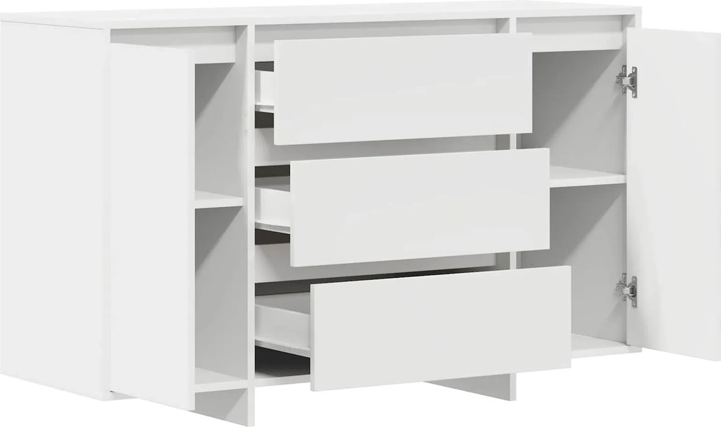 Servírovací skříň Bílá 120 x 41 x 75 cm kompozitní dřevo 3333906