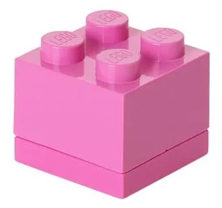 Růžový úložný box LEGO® Mini Box