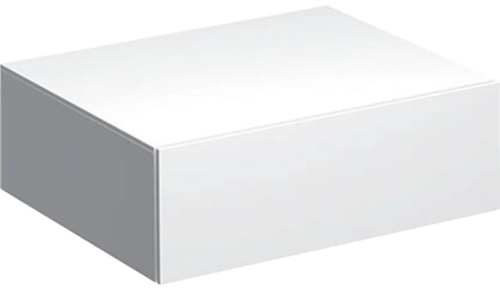 Geberit Xeno 2 - Boční skříňka 580x200 mm se zásuvkou, lesklá bílá 500.507.01.1