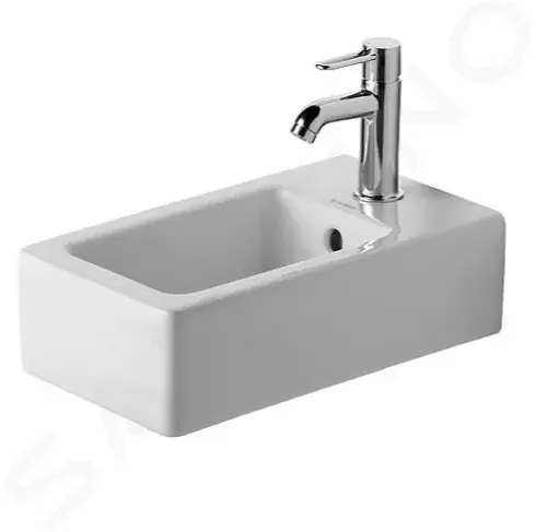 DURAVIT - Vero Umývátko 450x250 mm, s 1 otvorem pro baterii, s WonderGliss, bílá (07022500001)