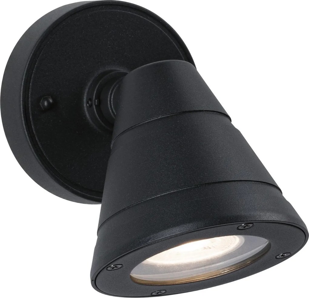 P 94734 Venkovní nástěnné svítidlo Trian IP44 kruhové 100x125mm max. 35W 230V antracit hliník - PAULMANN