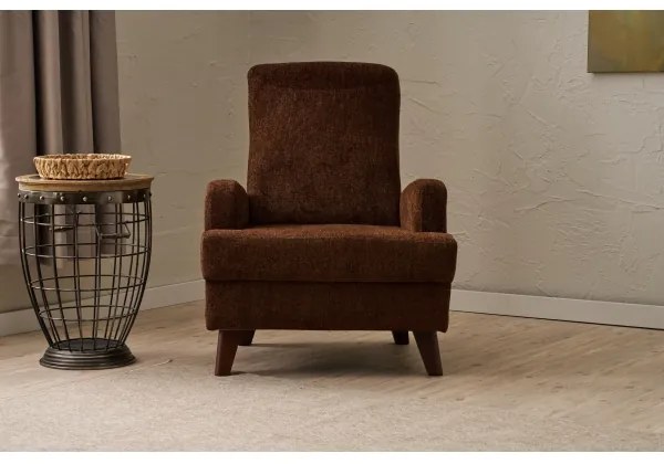 Křeslo KOVU hnědá