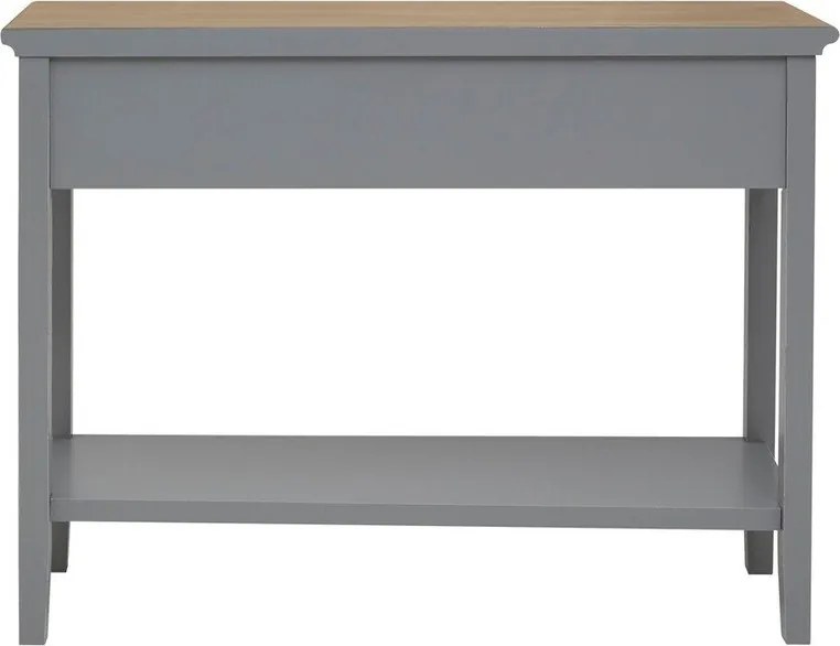 Šedý konzolový stolek z masivu pavlovnie 34,5x99 cm Henley – Premier Housewares