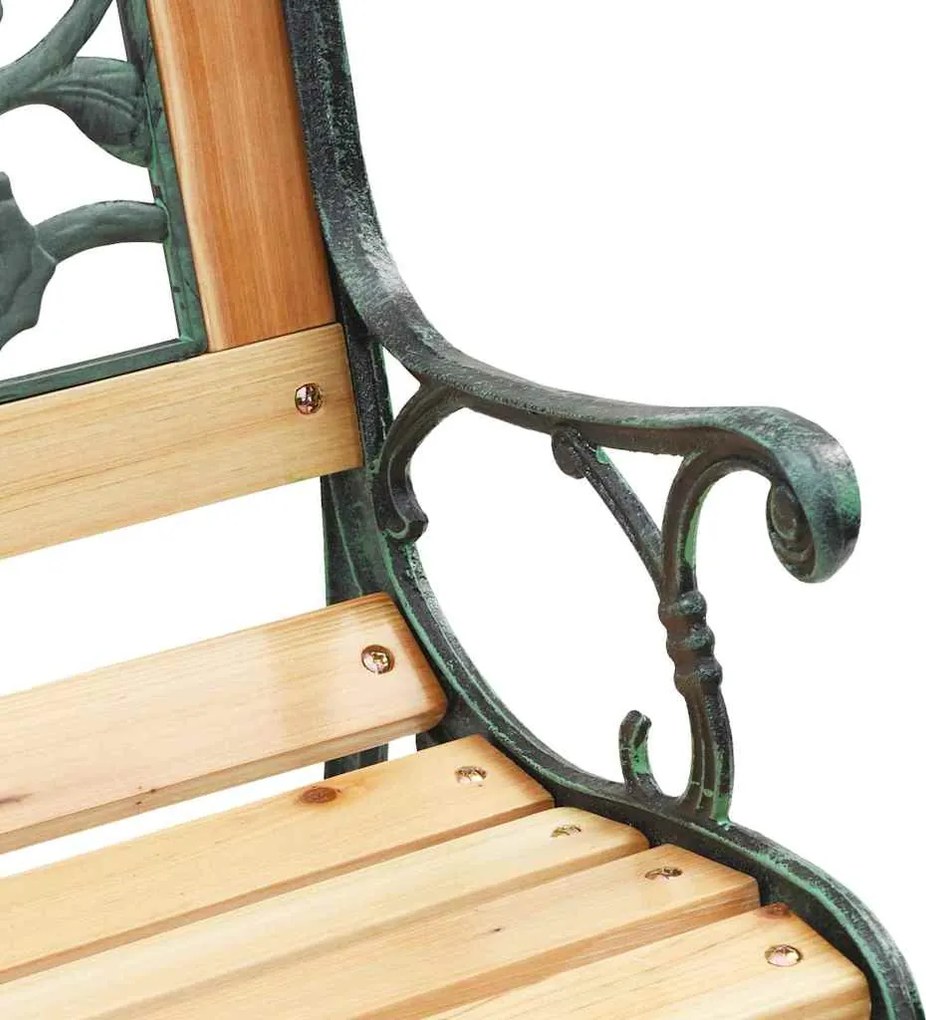 Zahradní lavice 2 -Seater 116 x 54 x 73 cm dřevo Hnědá 319570