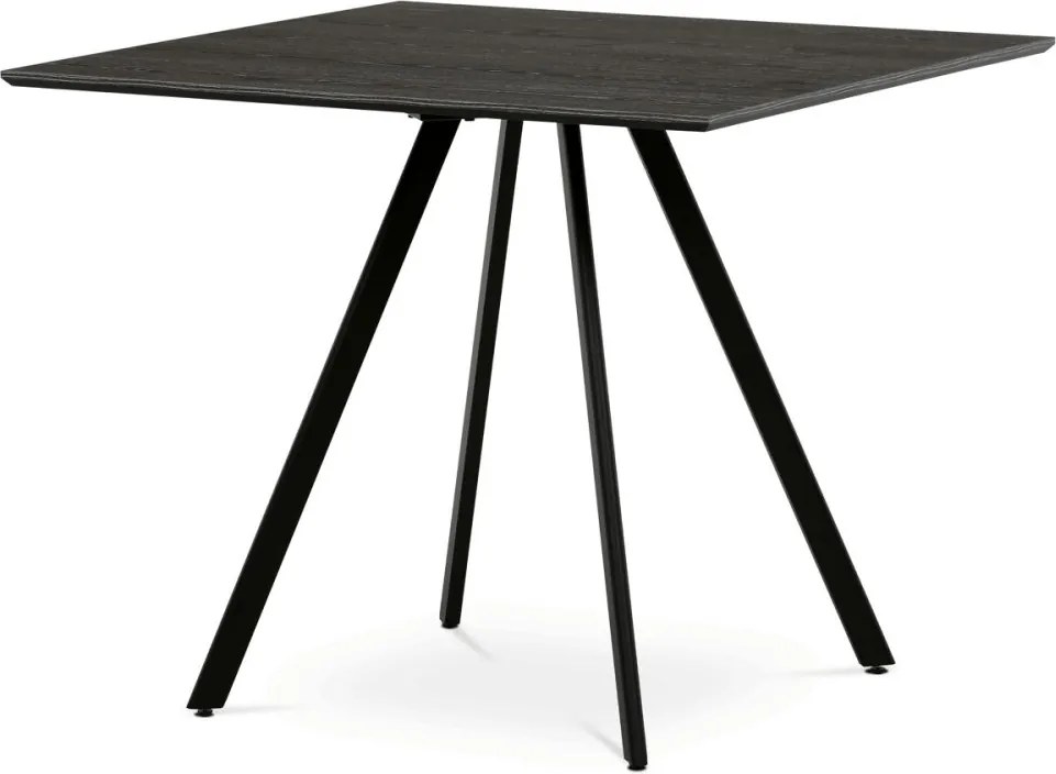 Jídelní stůl 90x90cm HT-R5190 GREY, lamino, šedý dub