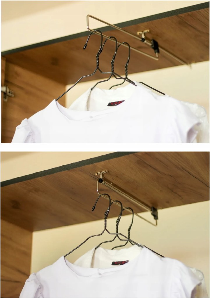 Šatní skříň s nástavcem ROJ 15 dub Craft zlatý + zelený
