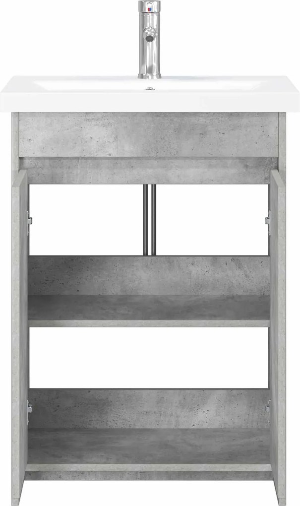 Sada koupelnového nábytku Betonově šedá 61 x 40 x 84,5 cm 3404277