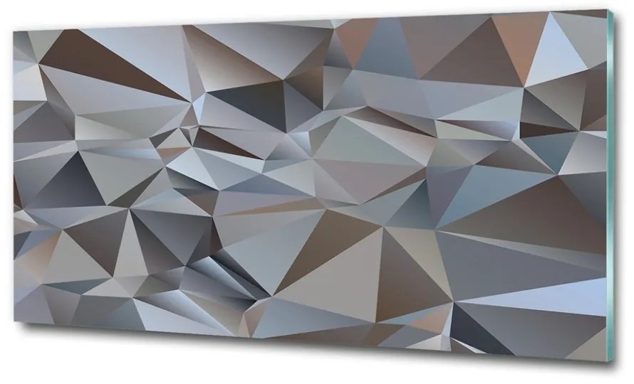 Wallmuralia Foto obraz sklo tvrzené Abstrakce trojúhelníky 100x50