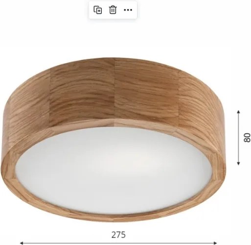 Brilagi - LED RGBW Stmív. strop. sv. CARVALHO 1xE27/9W/230V Wi-Fi dub pr. 27,5