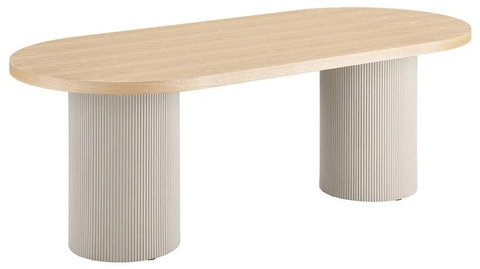 Jídelní stůl s deskou v dekoru jasanového dřeva 100x220 cm Solva - II. jakost – House Nordic