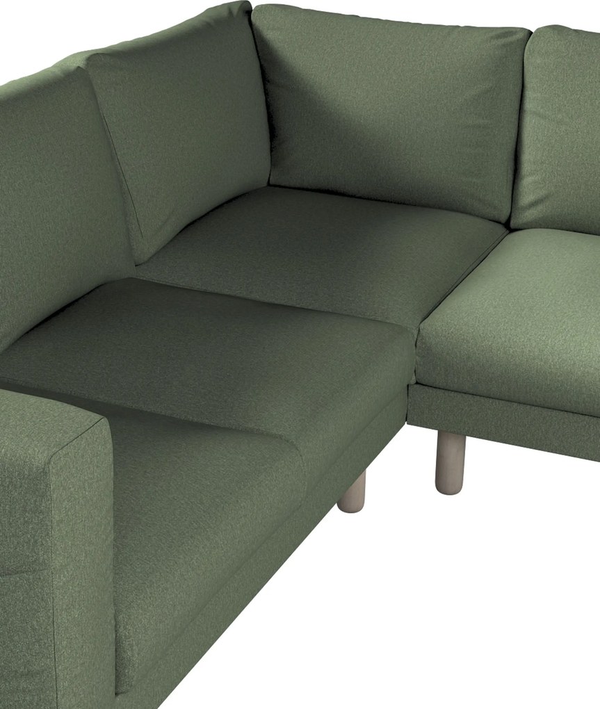 Potah na pohovku IKEA Norsborg rohová 4-místná barva zelená látka pletený vzor