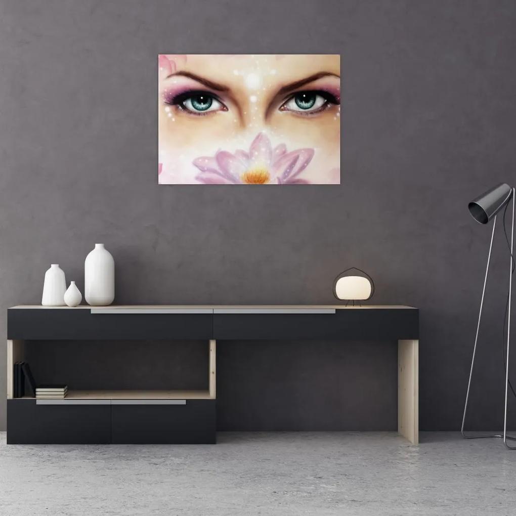 Skleněný obraz - Okouzlující oči (70x50 cm)