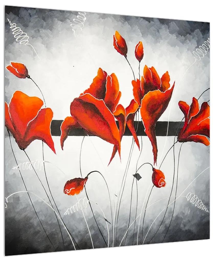 Obraz květů (50x50 cm)