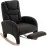 Aosom Houpací křeslo Relax s područkami, čalouněné a ergonomické, do obývacího pokoje a ložnice, 66x96-125,5x99 cm, růžové