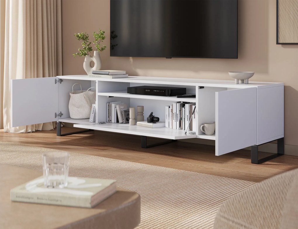 ADRK Furniture Femur 200 Stojací TV stolek ADRK-RTV-FEM-200-W