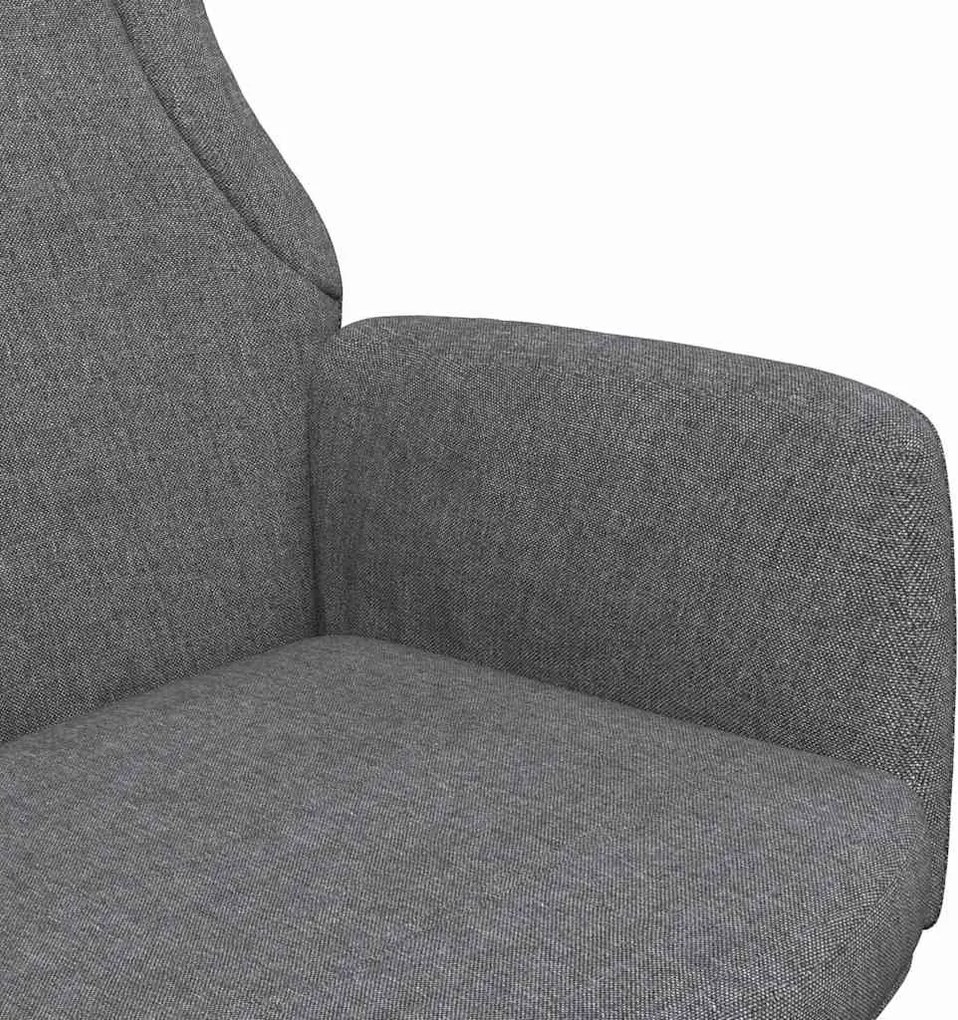 Relaxační židle tmavě šedá textil 341395