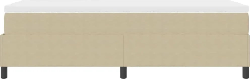 Postel s boxspringem Světle šedá a bílá 80 x 200 cm 3337436
