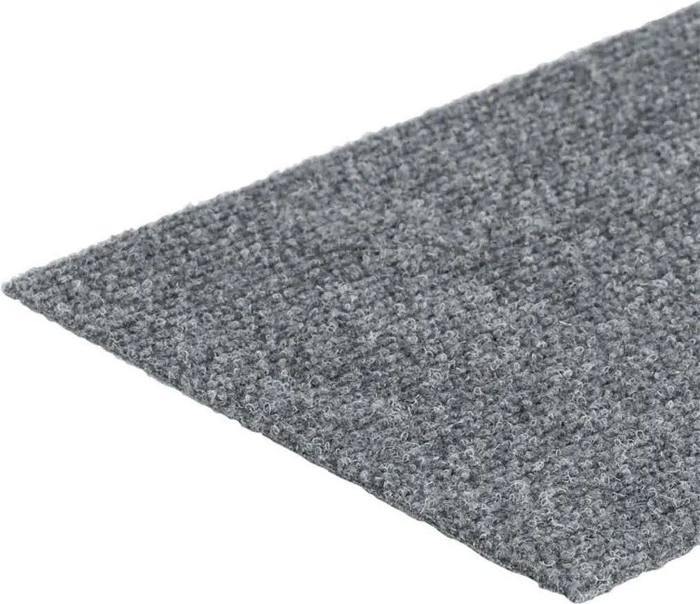 Schodové rohože samolepicí 15 ks 76 x 20 cm světle šedé obdélníkové 326927