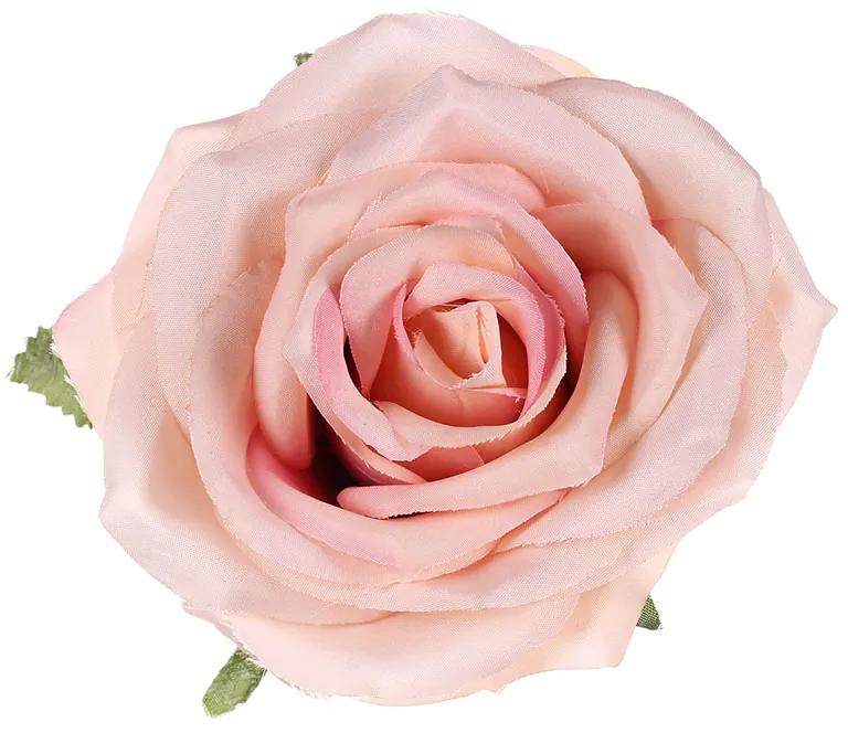 Růže, barva staro-růžová. Květina umělá vazbová. Cena za balení 12 ks - KUM3311-OLDPINK