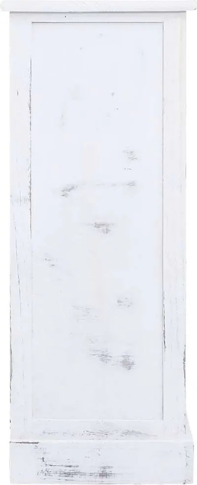Zásuvková komoda bílá 60 x 30 x 75 cm dřevo 284180