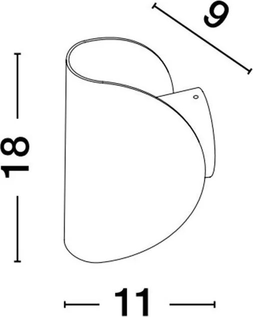 NV 9026119 Venkovní nástěnné svítidlo ARABELLA bílý hliník a čiré sklo LED 6W 3000K IP54 - NOVA LUCE